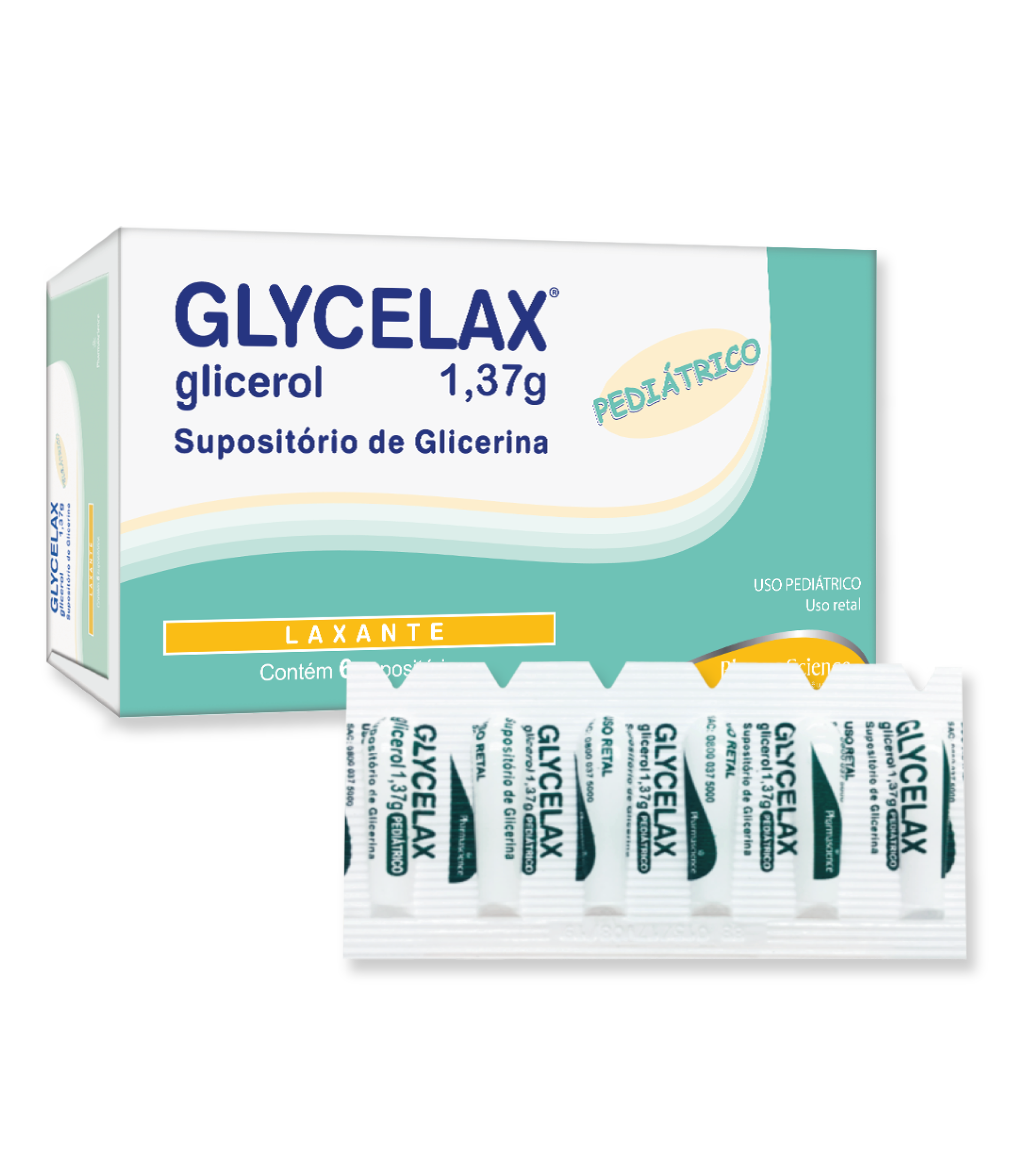 Laxante infantil - Glycelax - PharmaScience Indústria Farmacêutica