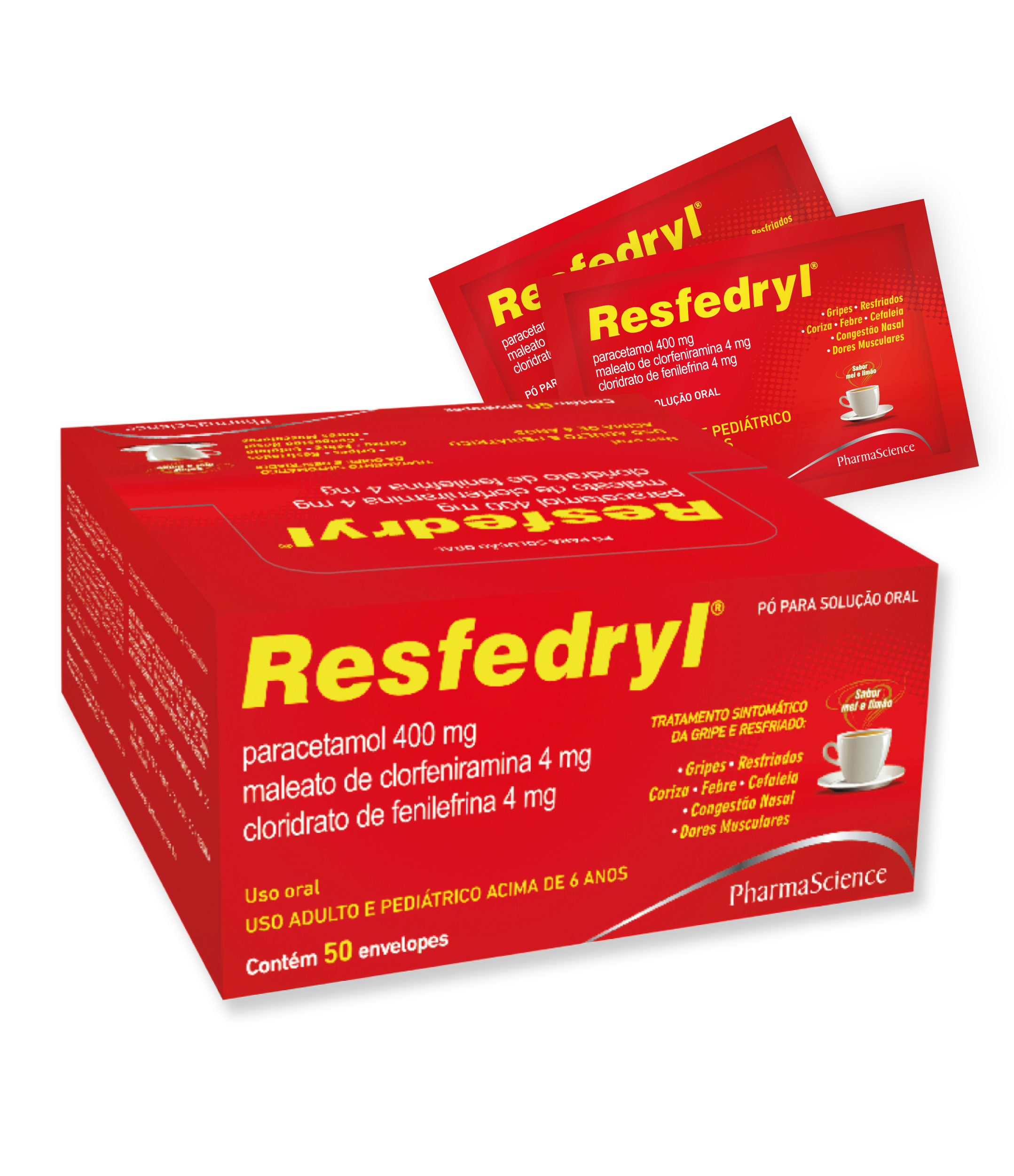 Resfedryl Pó para solução oral 5g - Medicamento para Gripes e Resfriados